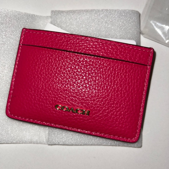 Coach | Accessories | Coach Electric Pink Credit Card Holder Nwt | Poshmark